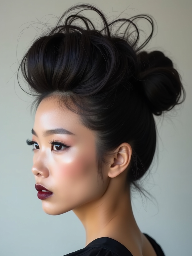 29+ Sleek Bun Hairstyles Starting Sharp And Settling Soft