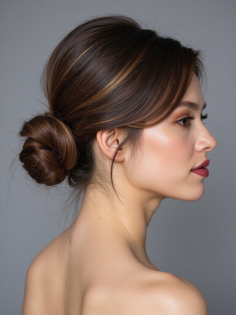 29+ Sleek Bun Hairstyles Starting Sharp And Settling Soft