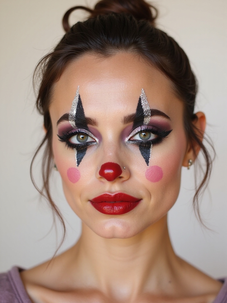 15 Cute Clown Makeup Ideas For A Fun Spooky Look